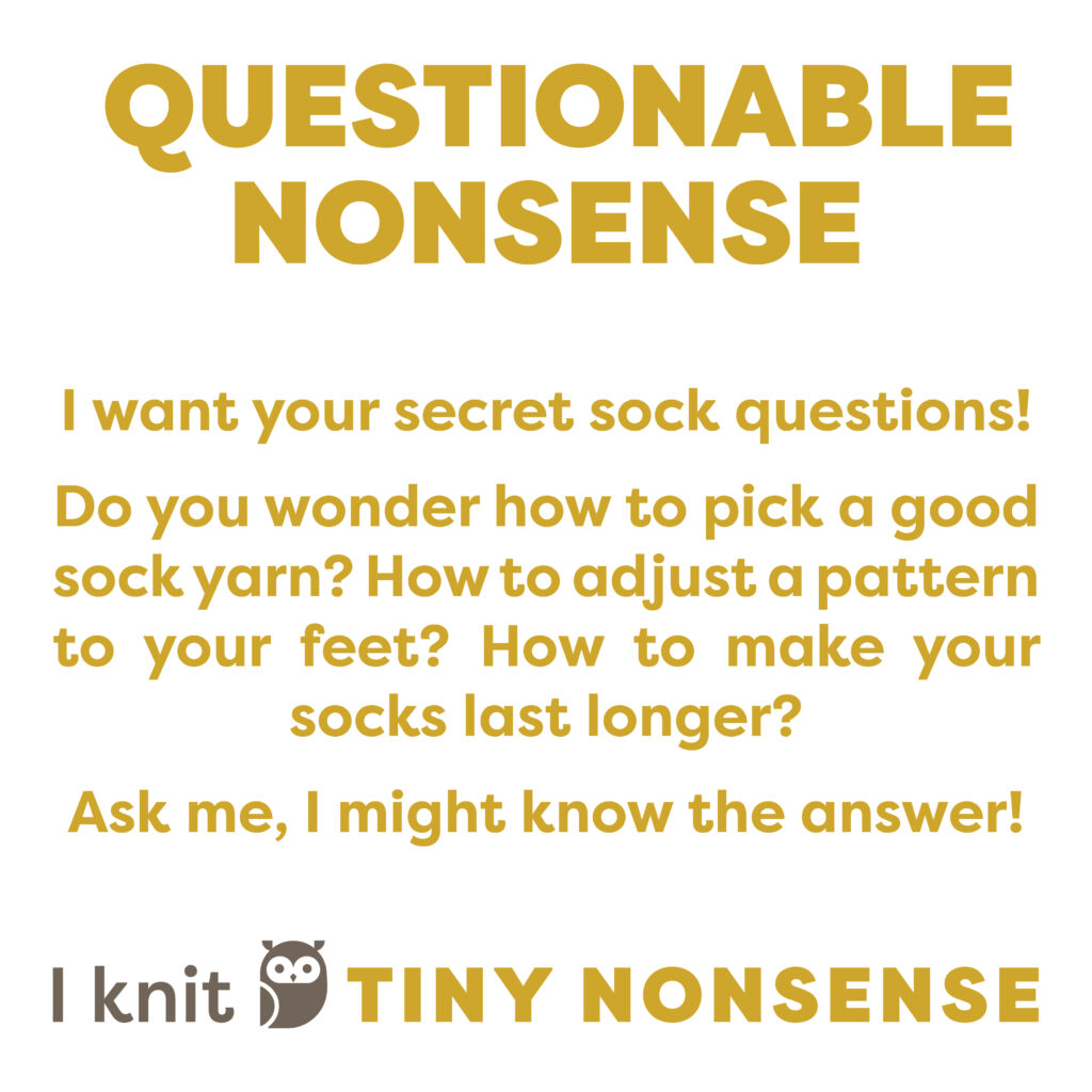 Secret Socks Questions – Tiny Nonsense